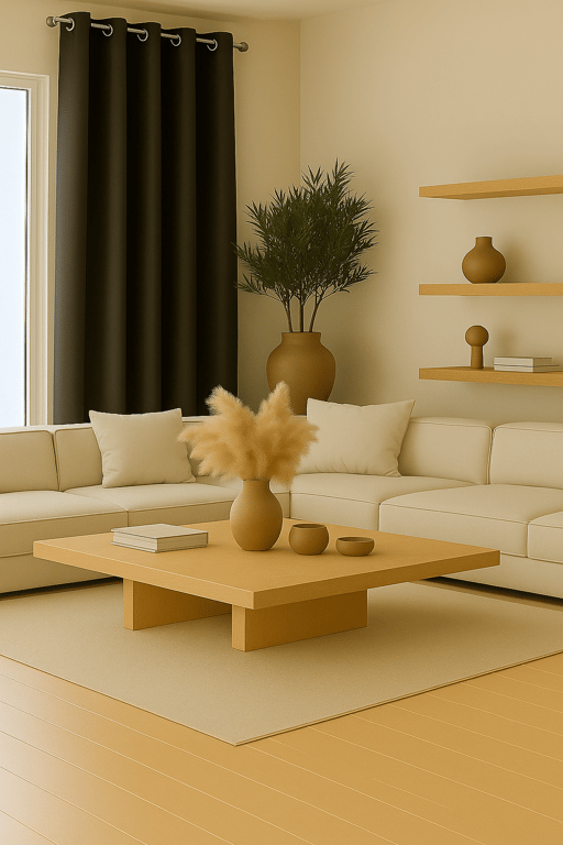 Cortina Tradicional 100% Blackout Cafe Oscuro | Sodimac - Falabella