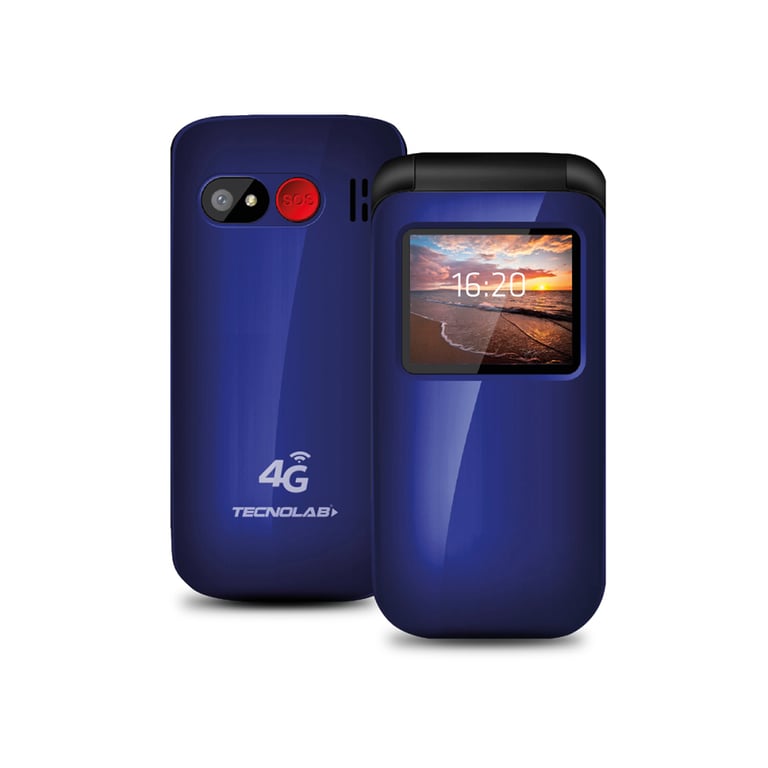 Celular Senior Tecnolab Shell Sos 4G 1.77 Pulgadas Azul TECNOLAB ...