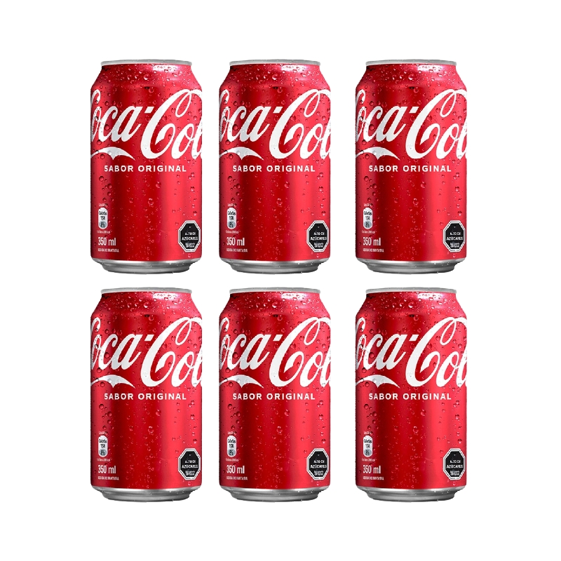 COCA COLA Bebida Cocacola Original Lata Pack 6und | falabella.com
