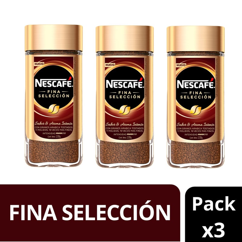 NESCAFE Café Nescafé® Fina Selección Frasco 100g X3 | falabella.com