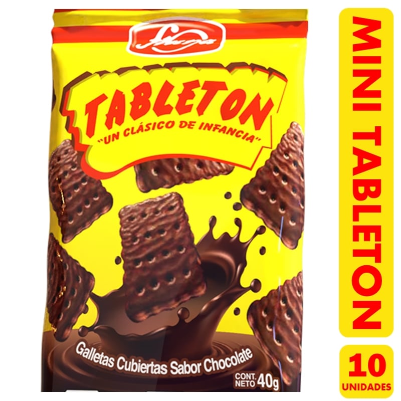 GENERICO Galletas Tabletón Para Colación De 40gr - (pack De 10 Uni ...