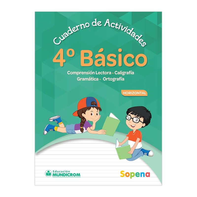 SOPENA Cuaderno De Actividades 4° Básico Horizontal Sopena Mundicrom ...