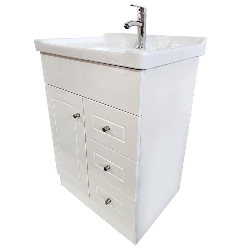 MODERN SPACE Kit Mueble Vanitorio 60x47 Cm Termolaminado Blanco con ...