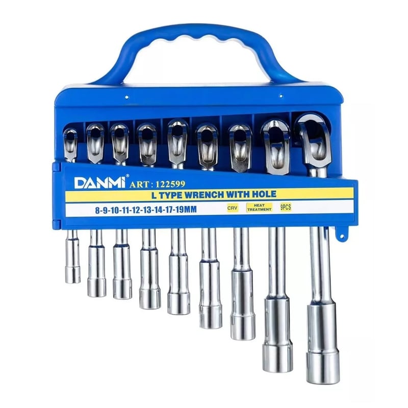 GENERICO Juego de llaves de tubo combinadas en forma de L de 9 piezas ...