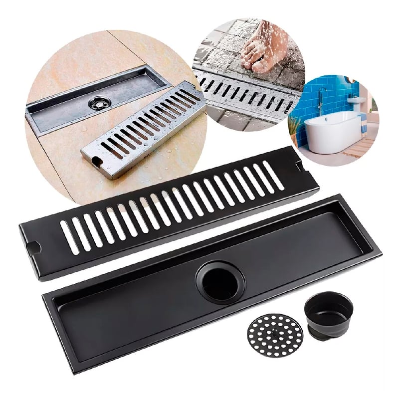 Rejilla De Cubierta Drenaje Piso Desagüe Ducha Acero 40x10cm | Sodimac ...