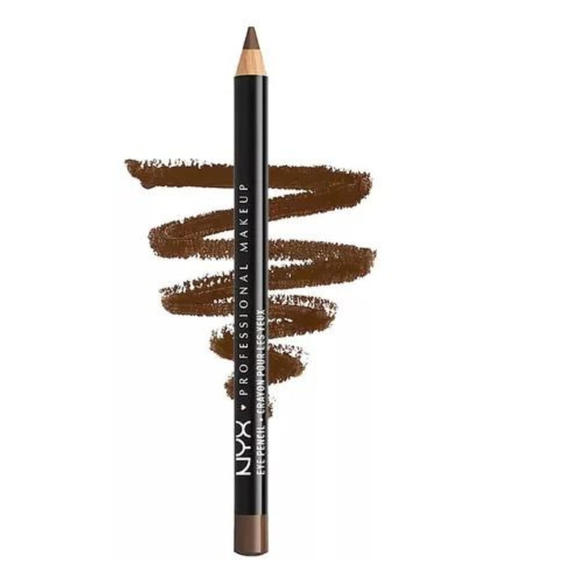 NYX PROFESSIONAL MAKEUP Lápiz Delineador De Ojos Nyx Professional Slim Eye Pencil Medium brown ...