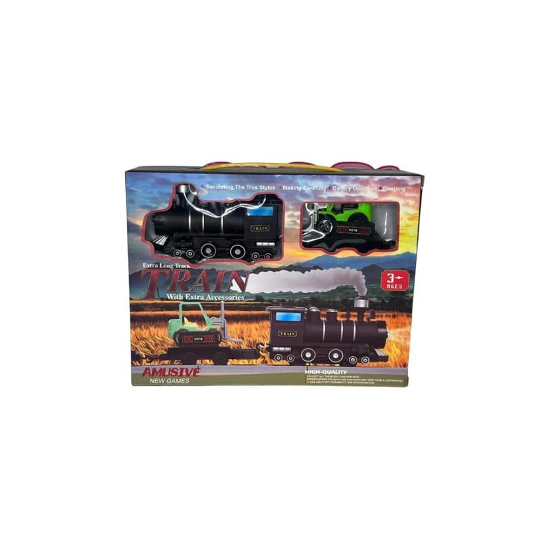 Tren Clasico Locomotora Vagon Juguete Pista A Pila | Sodimac - Falabella