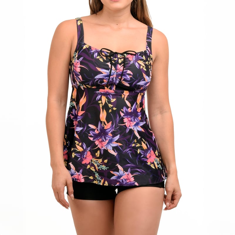 HIPSY Tankini mujer short Kora morado. | falabella.com