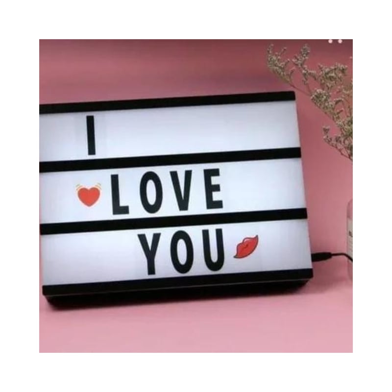 GENERICO Cartel de letras con Luz LED A4 | falabella.com