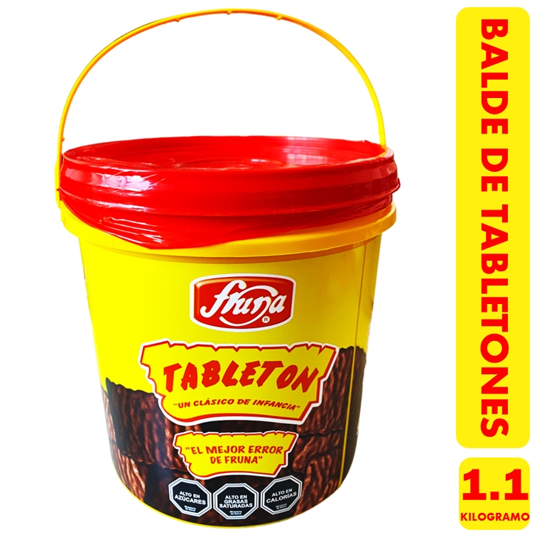 GENERICO Balde De Tabletones Fruna -clásico De La Infancia 11 Kilo ...