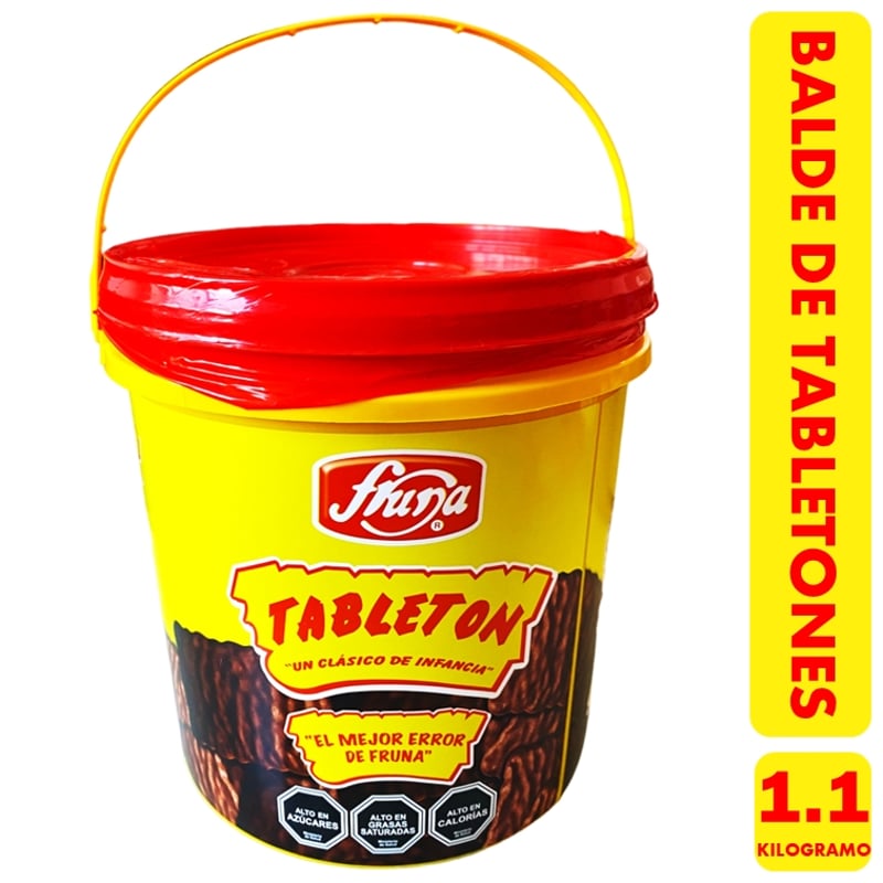 GENERICO Balde De Tabletones Fruna -clásico De La Infancia 11 Kilo ...