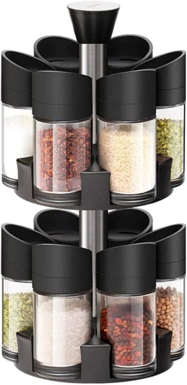Set De 12 Epecieros Condimentos Con Base Giratoria | Sodimac - Falabella