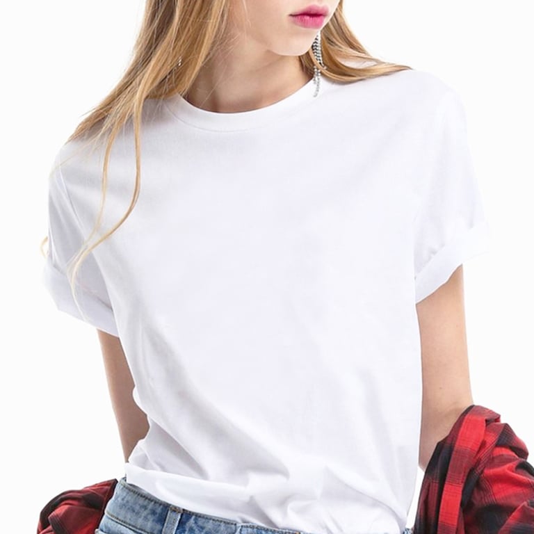 GENERICO POLERA BLANCA TACTO ALGODÓN MUJER | falabella.com