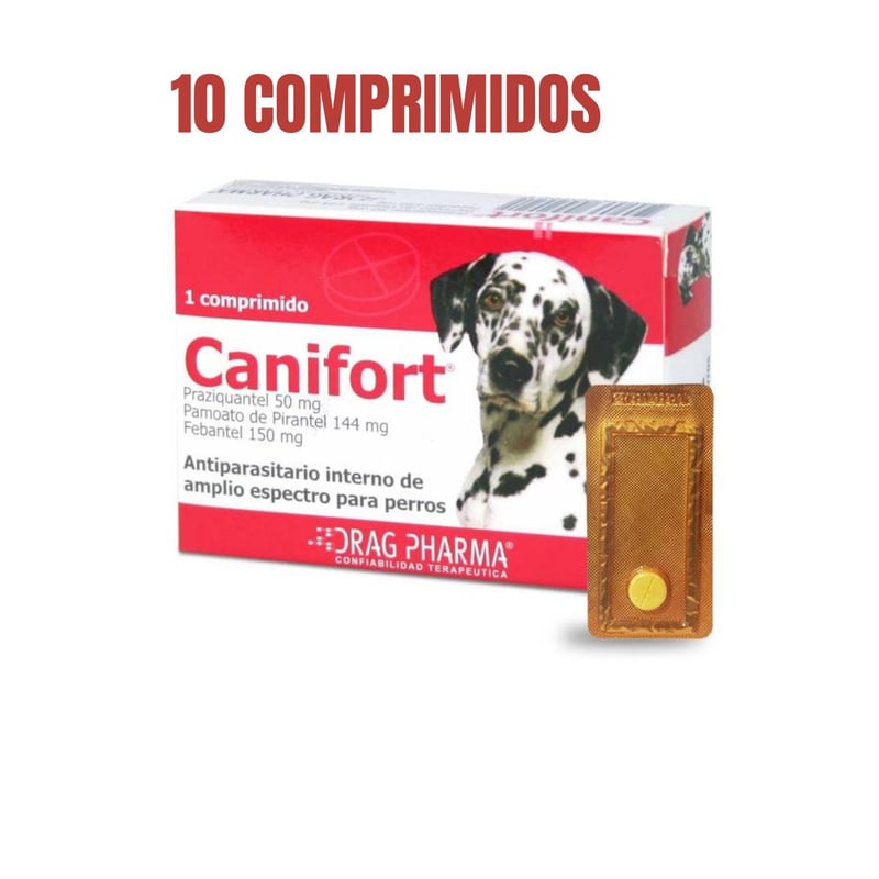 DRAG PHARMA Antiparasitario Canifort 10 comprimidos | falabella.com