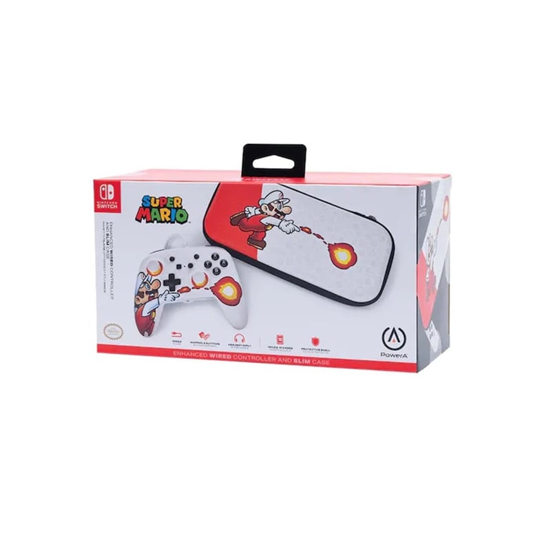 POWER A Control Power A Mario Fireball y Bolso - Nintendo Switch ...