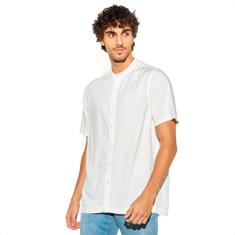MILLAM Camisa de Lino Manga Corta Hombre Cuello Mao Blanca | falabella.com MILLAM Camisa de Lino Manga Corta Hombre Cuello Mao Blanca | falabella.com