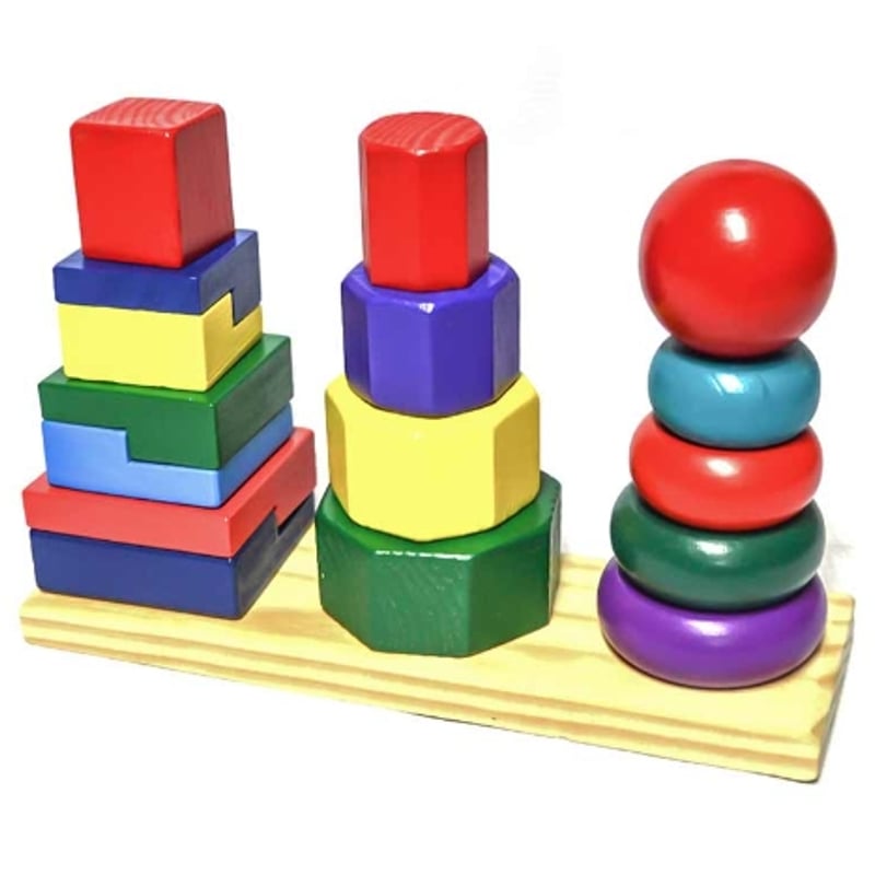 GENERICO Torre Triple Juguete Madera | falabella.com