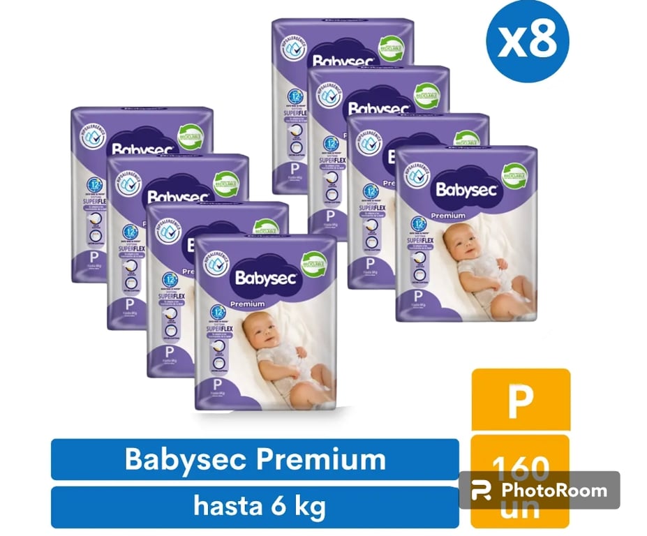 BABYSEC Pañales Babysec Premium P 160 pañales | falabella.com