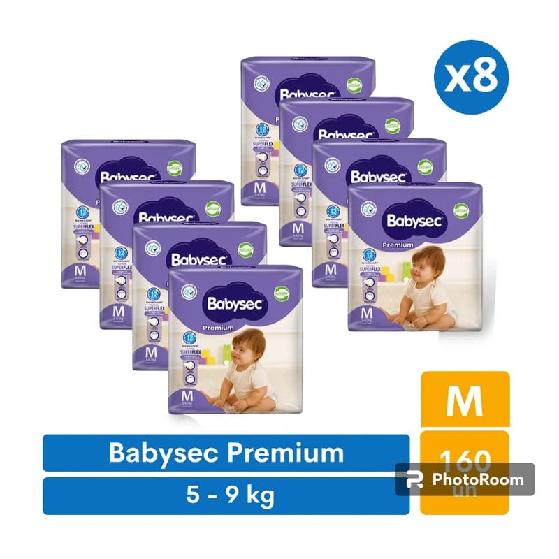 BABYSEC Pañales Babysec Premium M 160 pañales | falabella.com