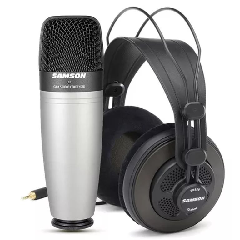 SAMSON Pack de estudio microfono y audifono Samson modelo C01 - SR850 ...