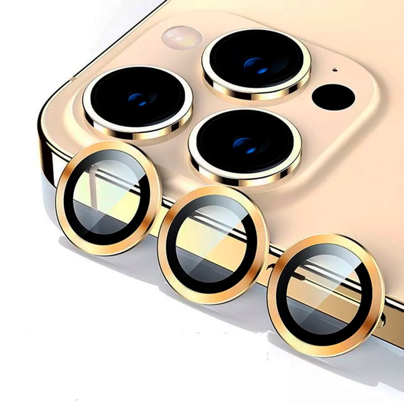 GENERICO Protector de Cámara Color Dorado para iPhone 12 Pro Max ...
