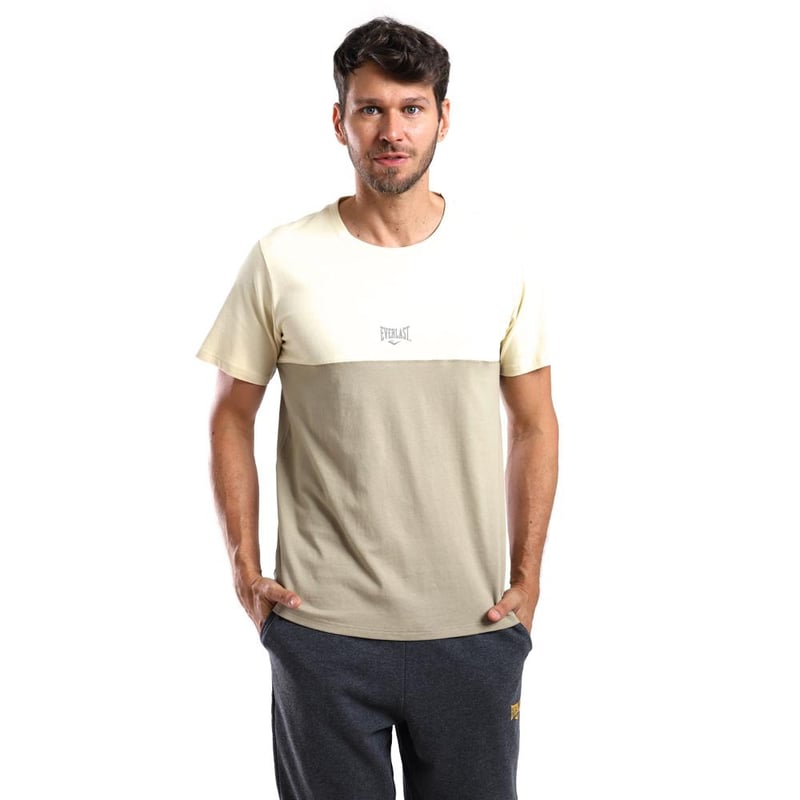 EVERLAST Polera Everlast Box Block Ecru/ Arena Hombre EVERLAST ...