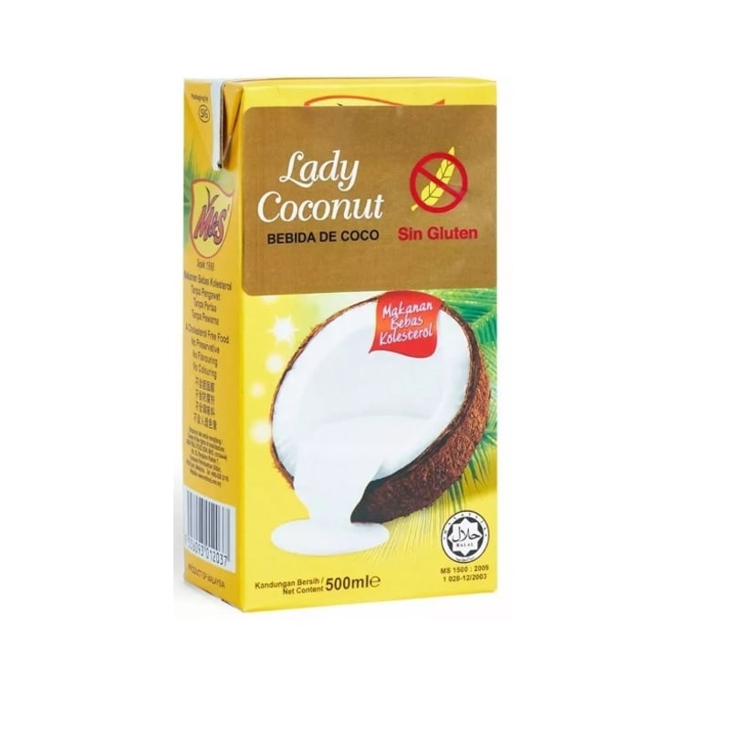 LADY COCONUT Crema Bebida De Coco Premium Sin Gluten 500ml Lady ...