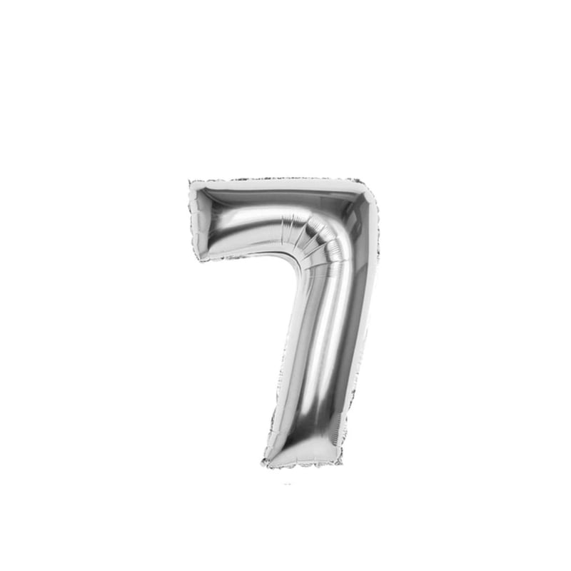 GENERICO Globo Metalizado Numero "7" Plateado 40 pulgadas | falabella.com