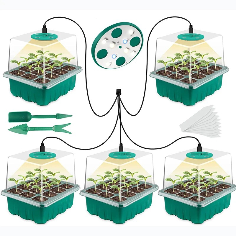 TNAKIEX 5 Germinadores De Semillas Mini Invernadero Semillero Com ...