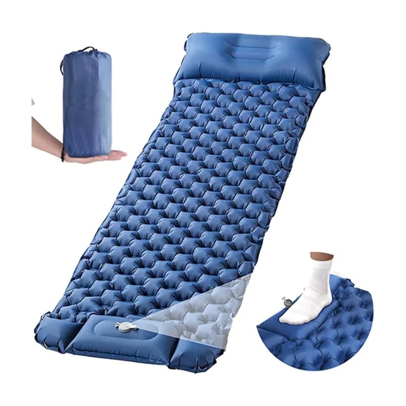 Colchoneta Inflable Plegable Con Bomba De Pie Incorporada | Sodimac - Falabella