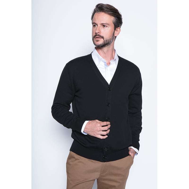 NEW MAN Cardigan Estonia Negro New Man | falabella.com