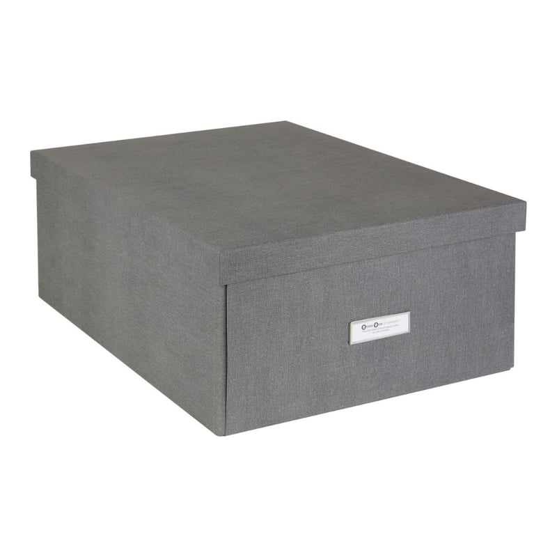 BIGSO Caja de almacenamiento Bigso Box Katrin Gris | falabella.com
