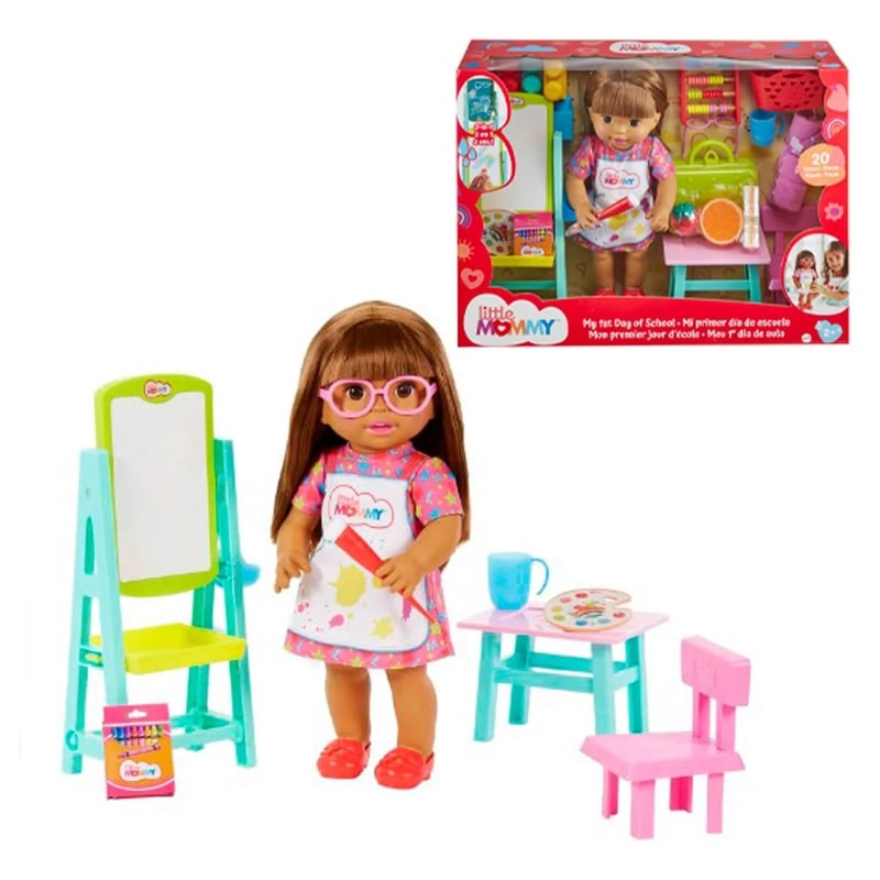 LITTLE MOMMY Little Mommy Mi Primer Dia De Clases Mattel - Castaña ...