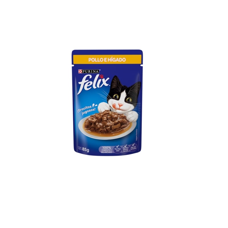 NESTLE Sachet Felix Sensación Pollo e Higado 15 Unidades | falabella.com