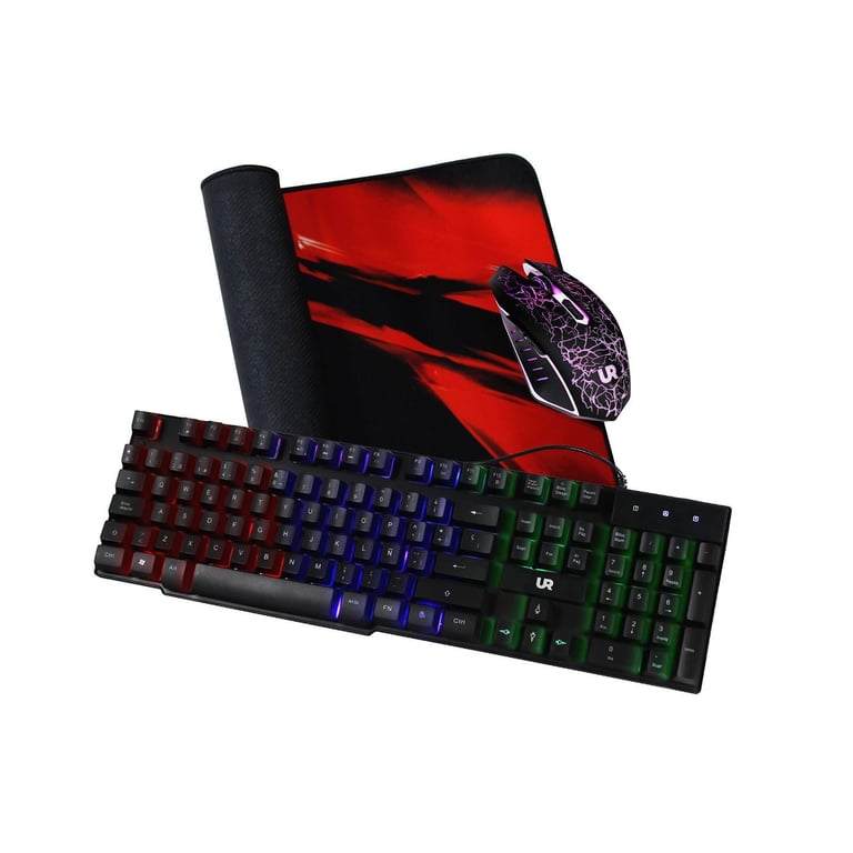 GENERICO teclado kit Gamer 3 en 1 Mause teclado Mause Pad xl con luces ...