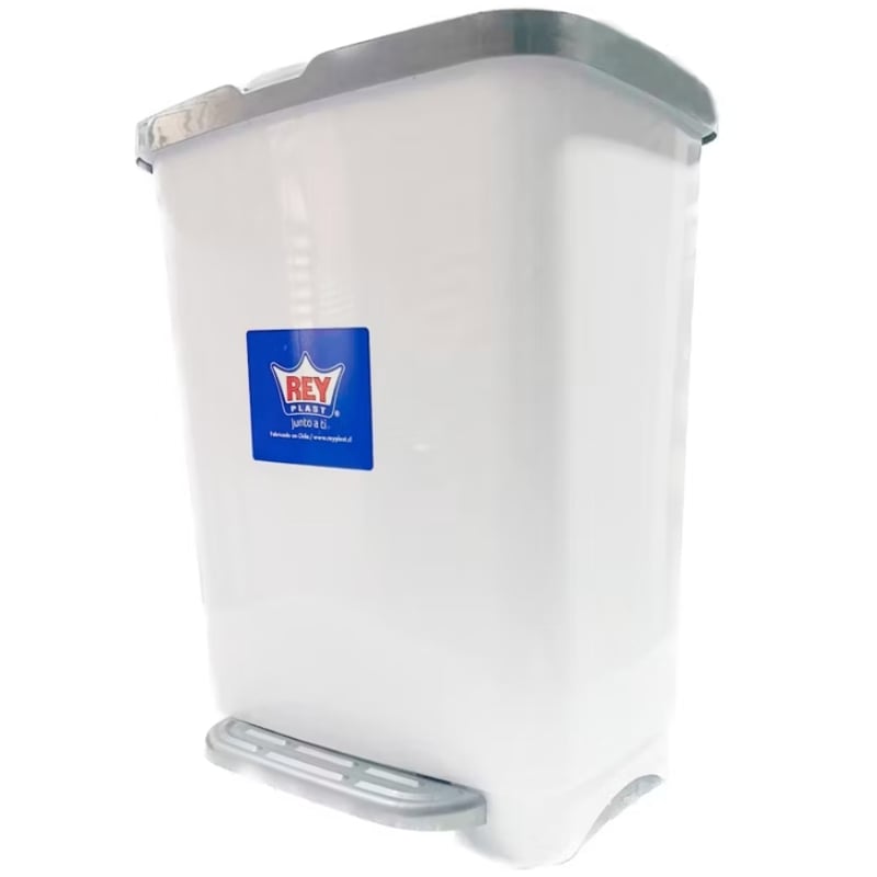 REYPLAST Basurero De Pedal 25 Litros - Blanco | falabella.com