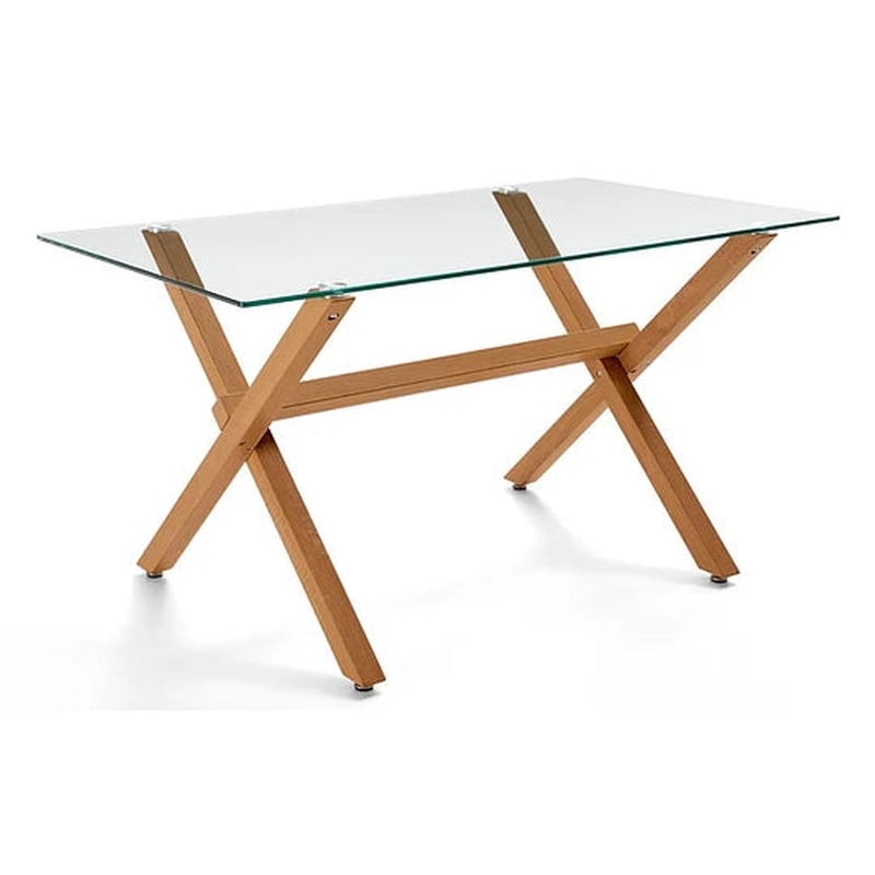 Mesa Rectangular Xinia 140x 90cm - Vidrio Templado - | Sodimac - Falabella