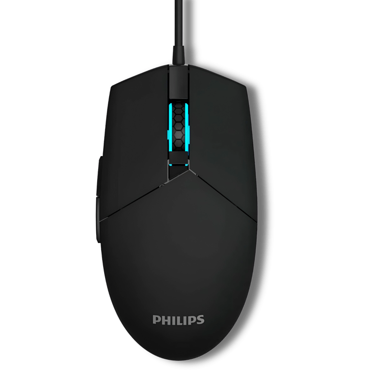 PHILIPS Mouse Philips Multiuso de 6 Botones Retro Iluminado SPK9304 ...