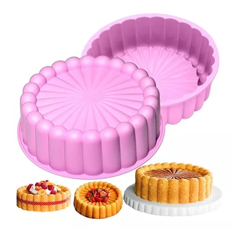 Pack x2 Moldes Reposteria Molde Torta Molde Queque Flor Sol 19x6cm ...