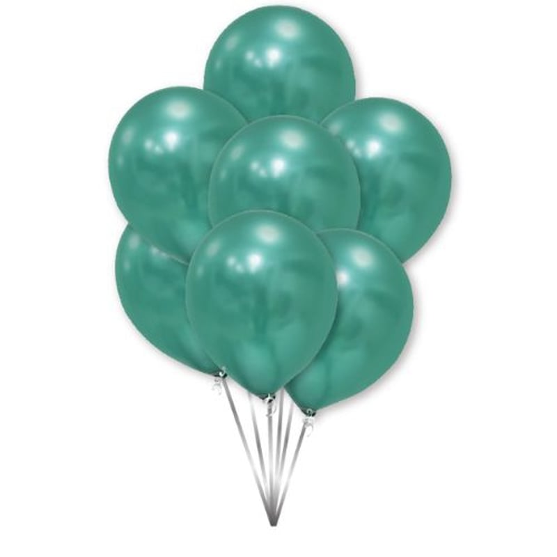 GENERICO Globos Cromados Color Turquesa 25 Unidades 10 Cm | falabella.com