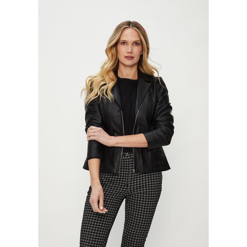 MA GRIFFE Chaqueta Tipo Biker Negro Magriffe | falabella.com