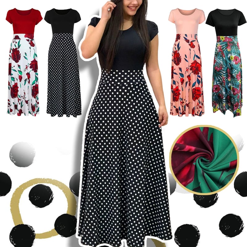 GENERICO Vestido Casual Largo Con Estampado Floral Para Fiesta | falabella.com