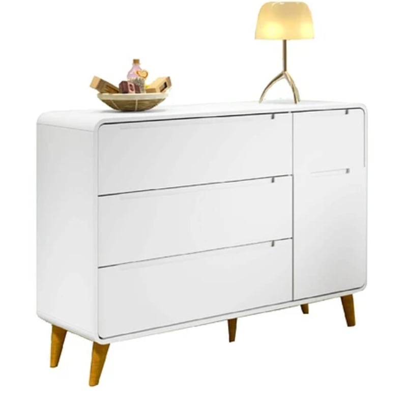 COMODA BLANCA AGATHA 3 CAJONES Y PUERTA | Sodimac - Falabella