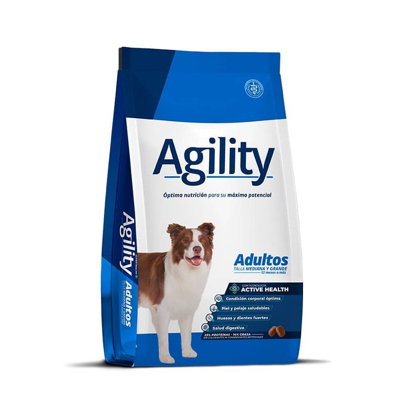 GENERICO ALIMENTO DE PERRO ADULTO AGILITY RAZA MED-GRAN 20 KG ...