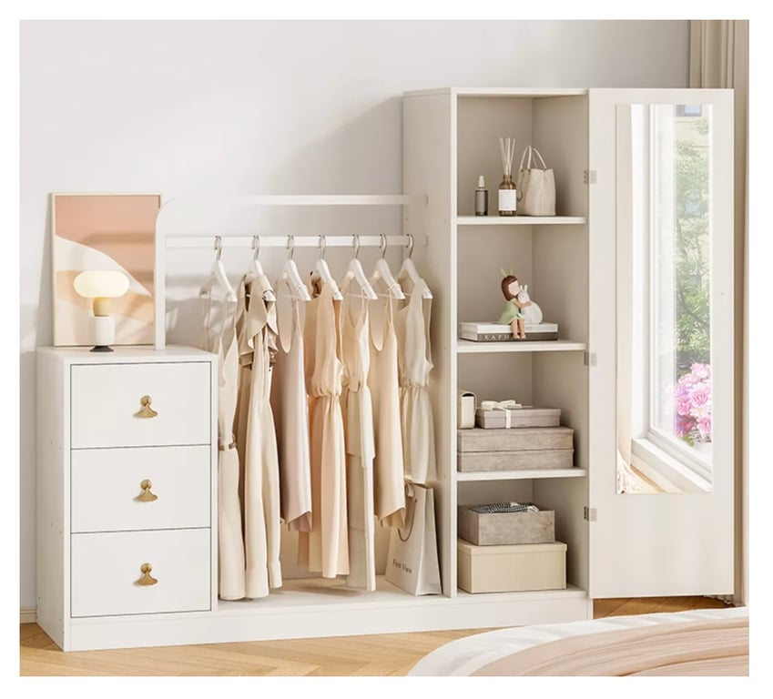 HOMER DESIGN Closet Mueble Para Dormitorio Organizador De Ropa Con ...