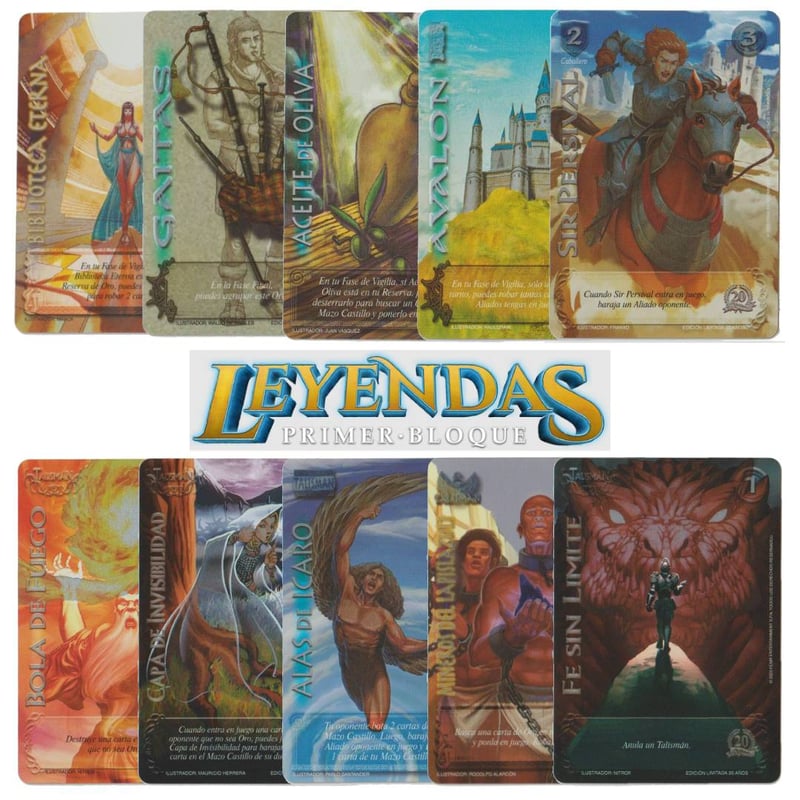 MITOS Y LEYENDAS Set de 10 Cartas Edicion Aniversario 20 Años ...