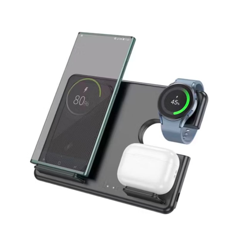 HOCO Cargador Inalámbrico Hoco CQ2 3 EN1, Carga Rápida Samsung ...