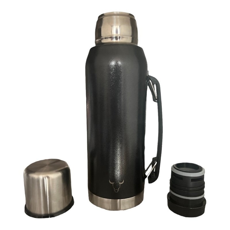 WAYU Termo De 1 Litro Agua Caliente Wayu Acero Inoxidable Color Negro ...