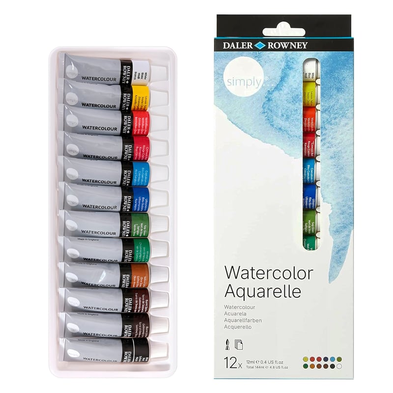GENERICO Daler Rowney Set acuarela Simply – Set 12 colores | falabella.com