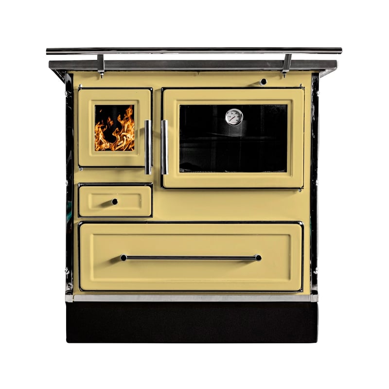 ALCAZAR Cocina a Leña Alcazar Calbuco MZ 80 Amarilla | falabella.com